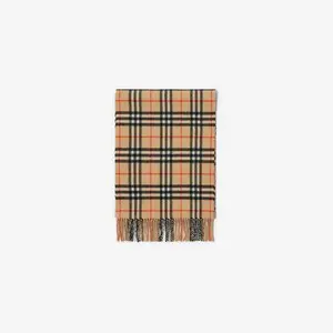 Burberry Check Cashmere Scarf - Sand