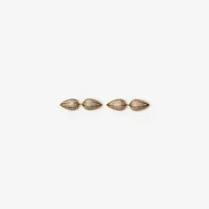 Burberry Spear Pavé Stud Earrings