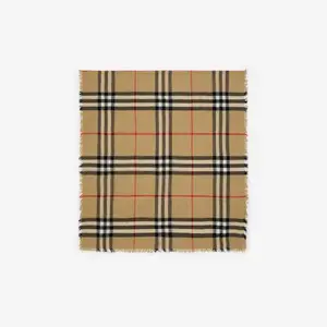 Burberry Check Wool Scarf