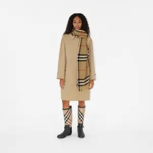 Burberry Check Wool Scarf