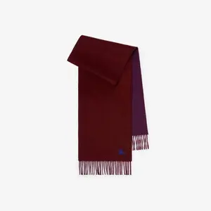 Burberry Reversible Cashmere Scarf Oxblood/pansy