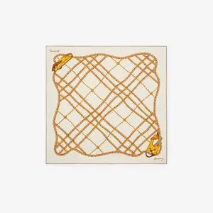 Burberry Chain Check Silk Scarf