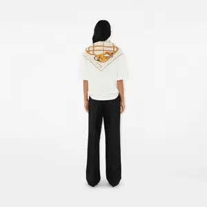 Burberry Chain Check Silk Scarf