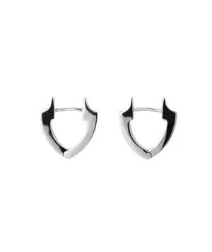 Burberry Shield Slim Hoop Earrings