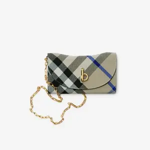 Burberry Rocking Horse Chain Strap Wallet Lichen