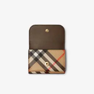 Burberry Check Compact Wallet