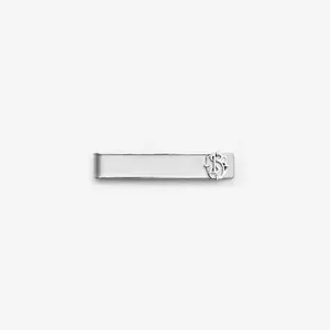 Burberry B Charm Tie Bar - Silver