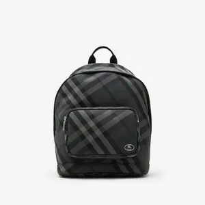 Burberry Grid Backpack - Charcoal Grey