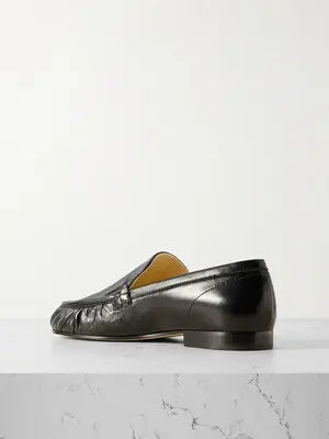 Proenza Schouler Park Embellished Glossed Textured-leather Loafers