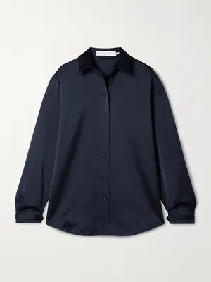 Proenza Schouler White Label Raven Satin-twill Shirt