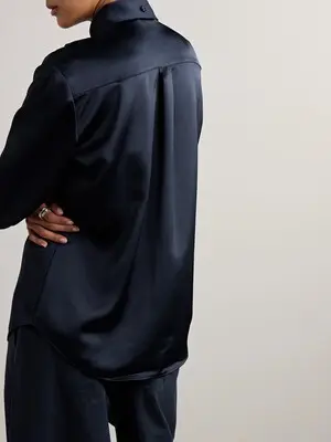 Proenza Schouler White Label Raven Satin-twill Shirt