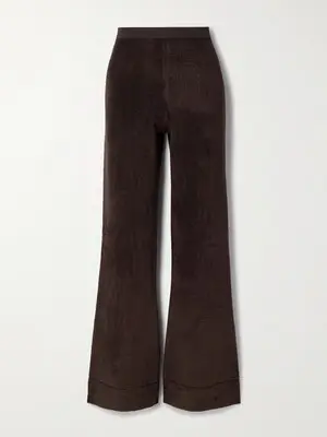 Proenza Schouler White Label Evie Chenille Flared Trousers