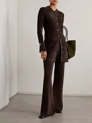 Proenza Schouler White Label Evie Chenille Flared Trousers