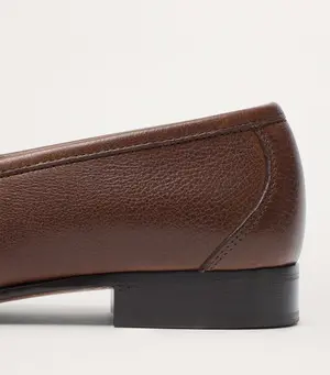 Valentino Garavani Leather Vlogo Loafers