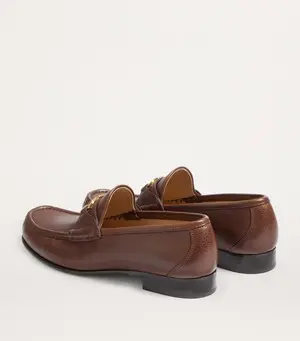 Valentino Garavani Leather Vlogo Loafers