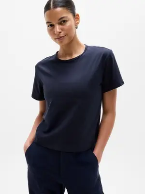 Athleta Essential Relaxed Tee - Navy