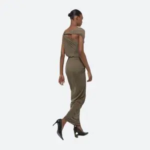 Helmut Lang Wind Draped Skirt - Olive