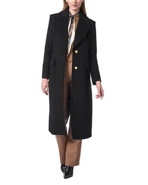 Bernardo Classic Tailored Wool Melton Coat