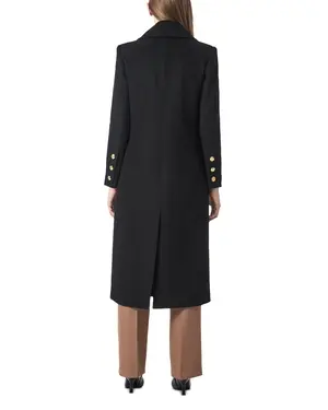 Bernardo Classic Tailored Wool Melton Coat