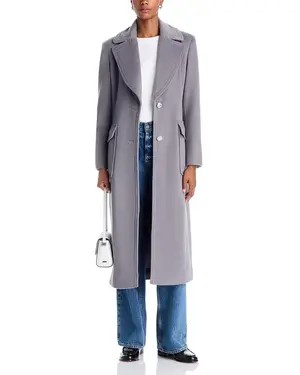 Bernardo Classic Tailored Wool Melton Coat