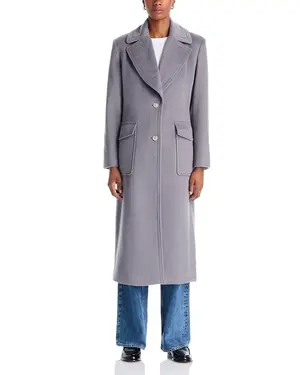 Bernardo Classic Tailored Wool Melton Coat