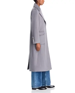 Bernardo Classic Tailored Wool Melton Coat