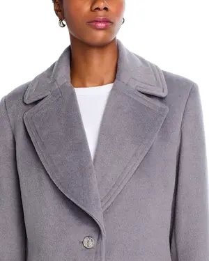 Bernardo Classic Tailored Wool Melton Coat