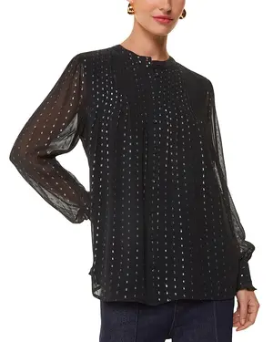 Whistles Metallic Stripe Shirt
