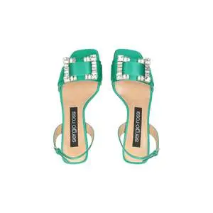 SERGIO ROSSI Sr Twenty 060 Satin Sandals