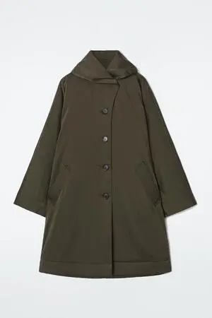 Cos Oversized Shawl-collar Padded Coat
