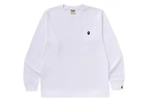Men's Bape White Long Sleeve Tees