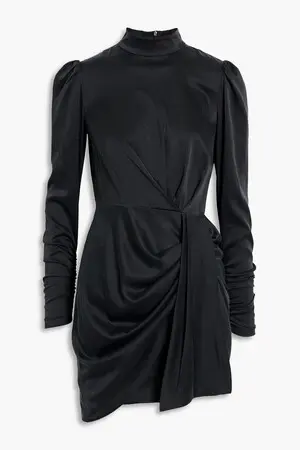 Zimmermann Draped Silk-blend Satin Mini Dress