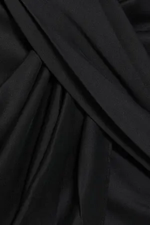 Zimmermann Draped Silk-blend Satin Mini Dress