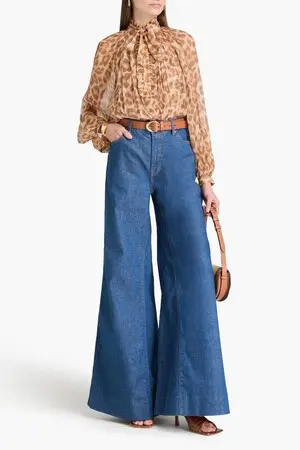 Zimmermann High-rise Wide-leg Jeans
