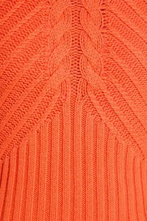 Zimmermann Cable-knit Wool-blend Turtleneck Sweater
