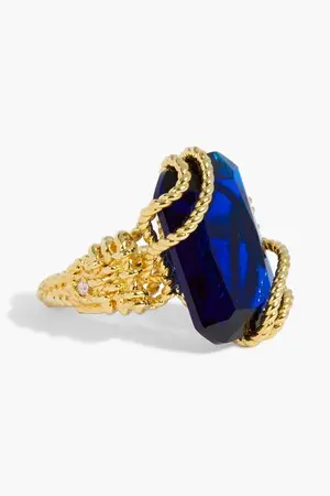 Zimmermann Tone Crystal Fashion Ring - Gold