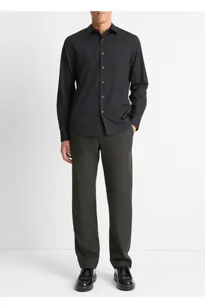 Vince Stretch-cotton Poplin Shirt