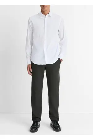 Vince Stretch-cotton Poplin Shirt