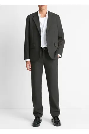 Vince Italian Virgin Wool Single-breasted Blazer