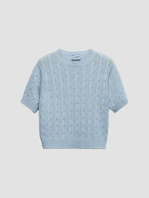 Prada Cable-knit Cashmere Sweater
