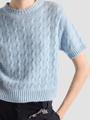 Prada Cable-knit Cashmere Sweater
