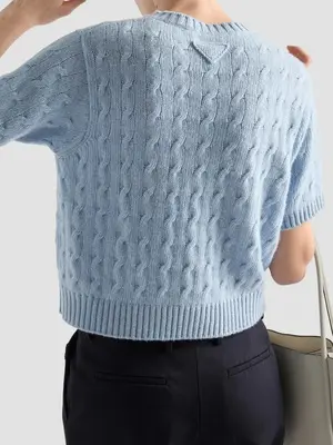 Prada Cable-knit Cashmere Sweater