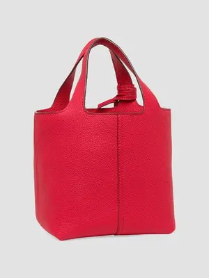 Santoni Mini Chapelier Leather Bag - Red