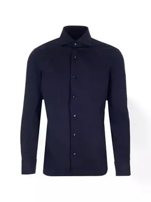 BARBA NAPOLI Spread-collar Shirt - Blue