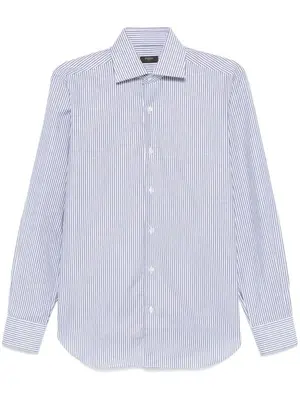 BARBA NAPOLI Striped Shirt - Blue