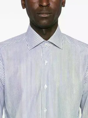 BARBA NAPOLI Striped Shirt - Blue