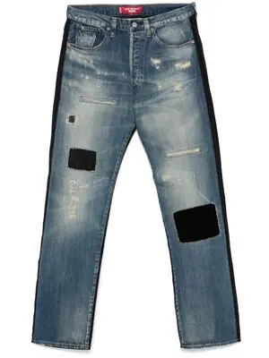 Junya Watanabe Raw Edge Hem Jeans For Men