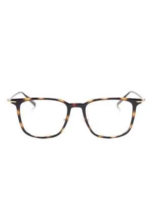 Montblanc Square-frame Eyeglasses - Brown