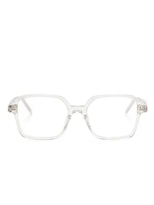 Saint Laurent Square Frame Glasses - White