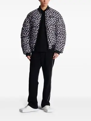 Balmain Monogram Velvet Cotton Polo Shirt